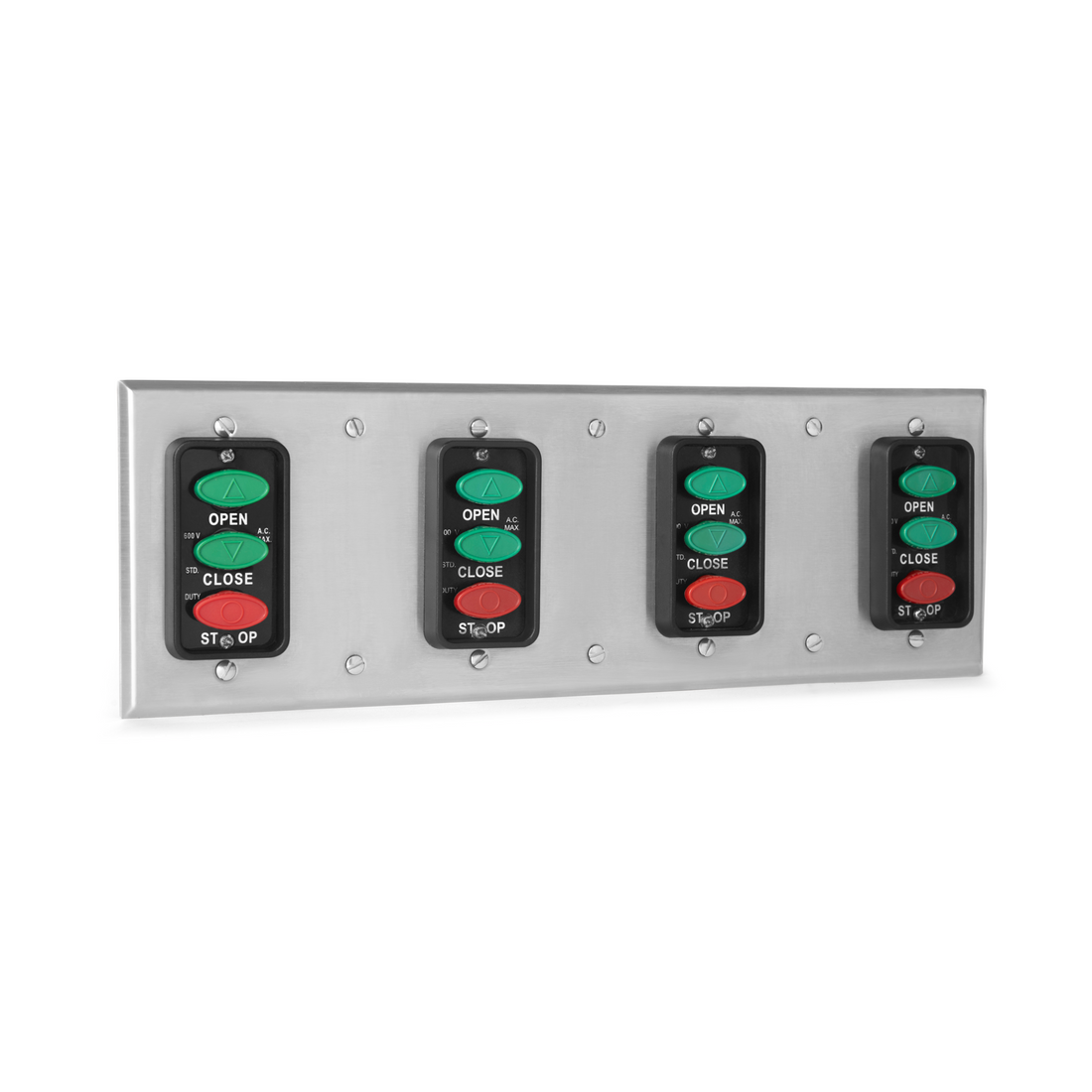 Four PBS-3 stations (7 gang wall plate) – Vee Industries - Garage ...