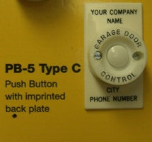 PB5 TYPE C INTERIOR PUSH BUTTON WITH BACKPLATE – Vee Industries